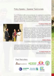 IIMB PGPPM Placement Brochure