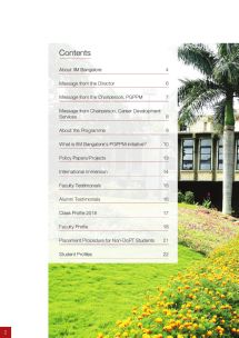 IIMB PGPPM Placement Brochure